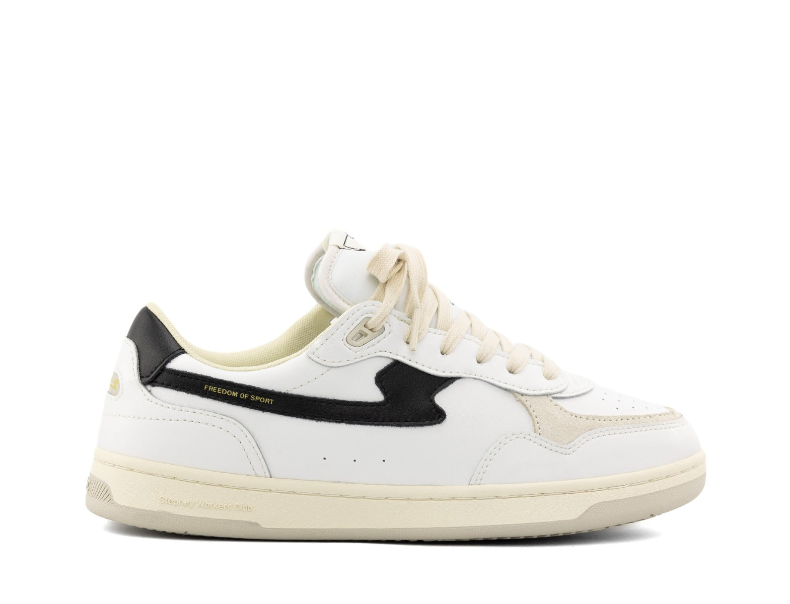 Stepney Workers Club Pro Cup 01 S-Strike Leather white black | BijSMAAK.com